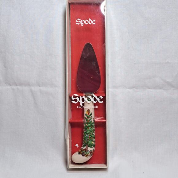 Spode | Holiday | Spode Christmas Tree Cheese Spreader 7 In Original ...